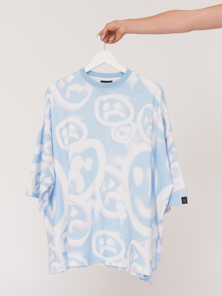 Drippy Spray Face Oversized T-Shirt – Lazy Oaf