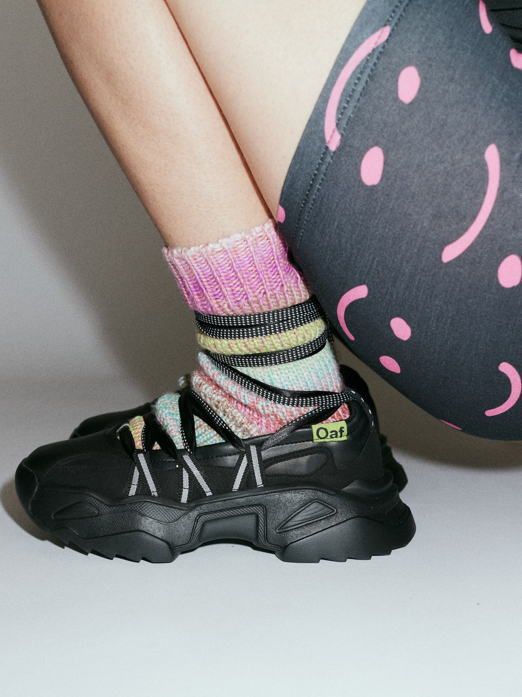 Happy Sad Lace Up Ballet Sneaker – Lazy Oaf
