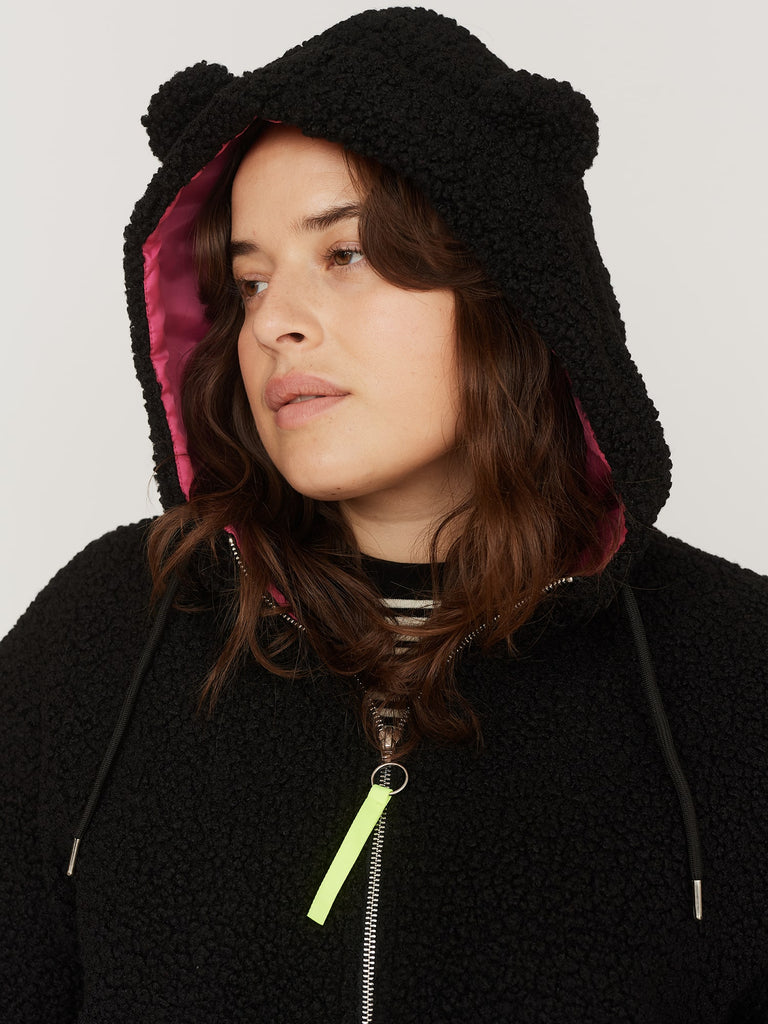 Fuzzy Bear Zip Fleece – Lazy Oaf