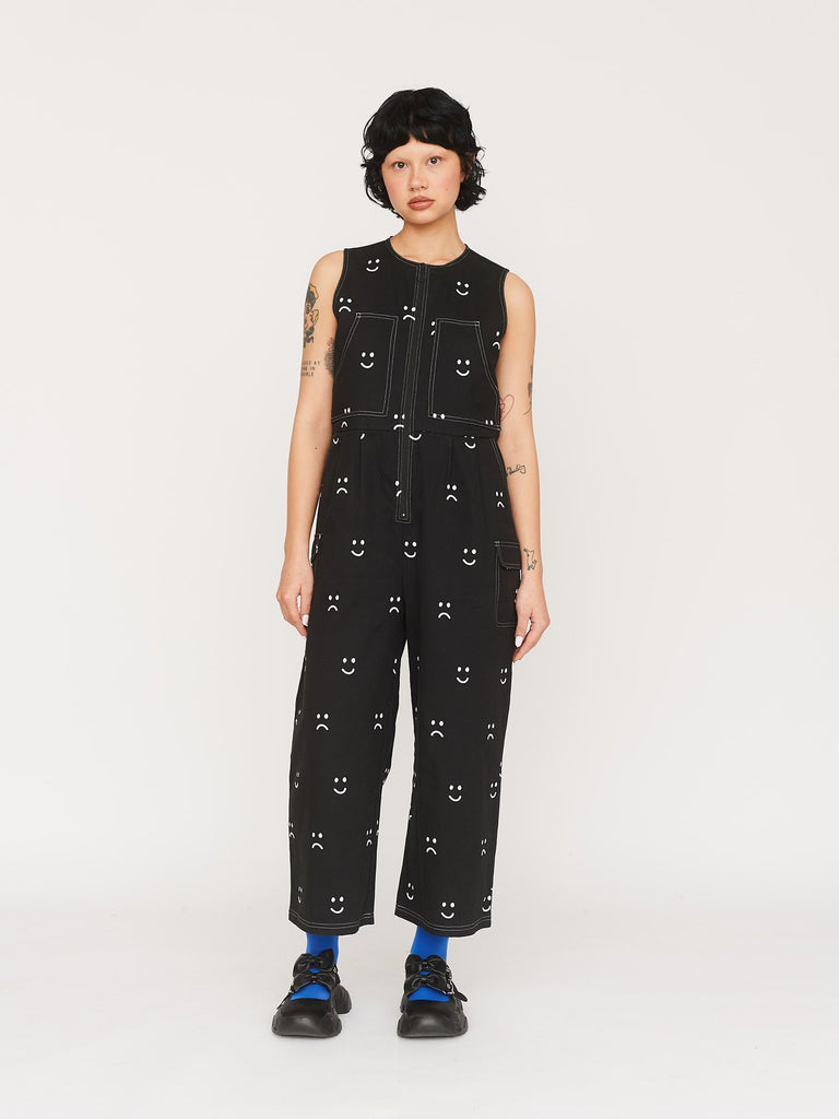 Happy Sad Gilet Jumpsuit – Lazy Oaf