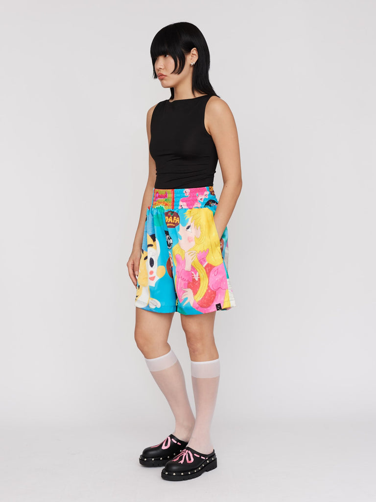 LO x Arabella Simpson Shirred Shorts – Lazy Oaf
