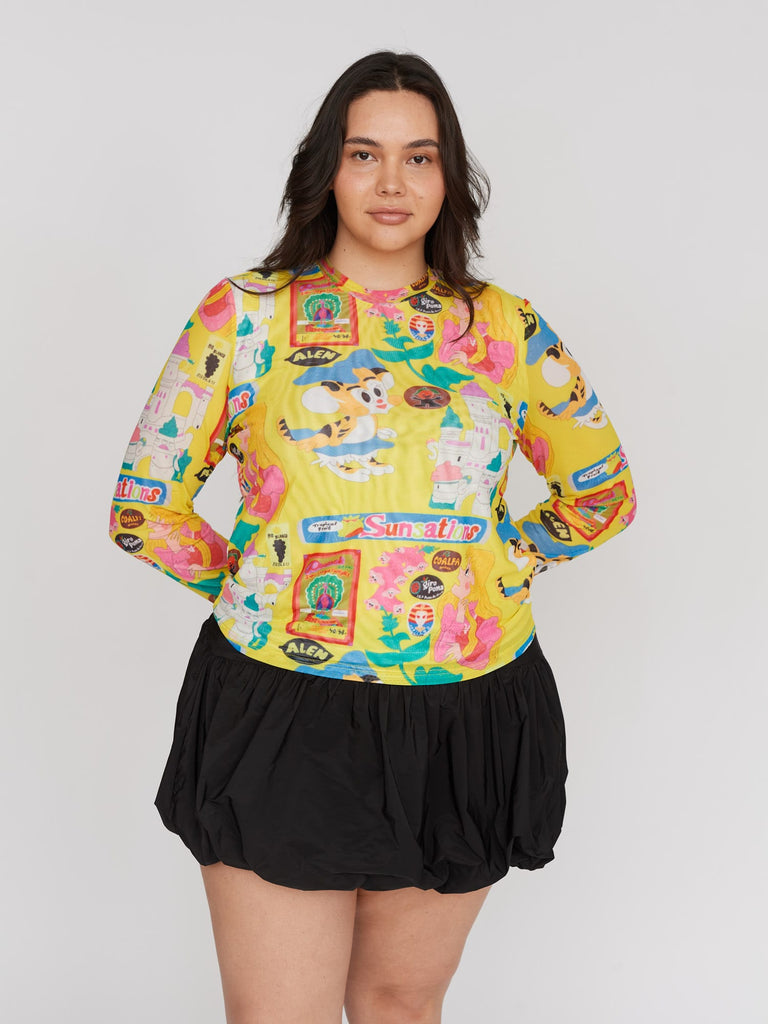 LO x Arabella Simpson Mesh Top – Lazy Oaf