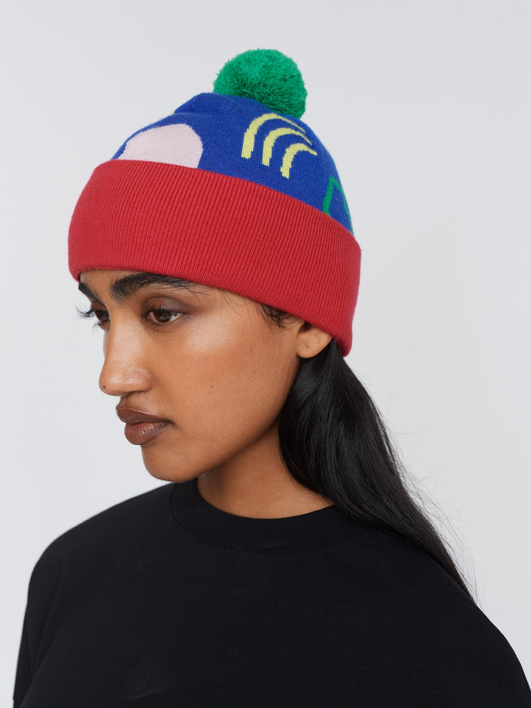 Art Block Knitted Beanie – Lazy Oaf