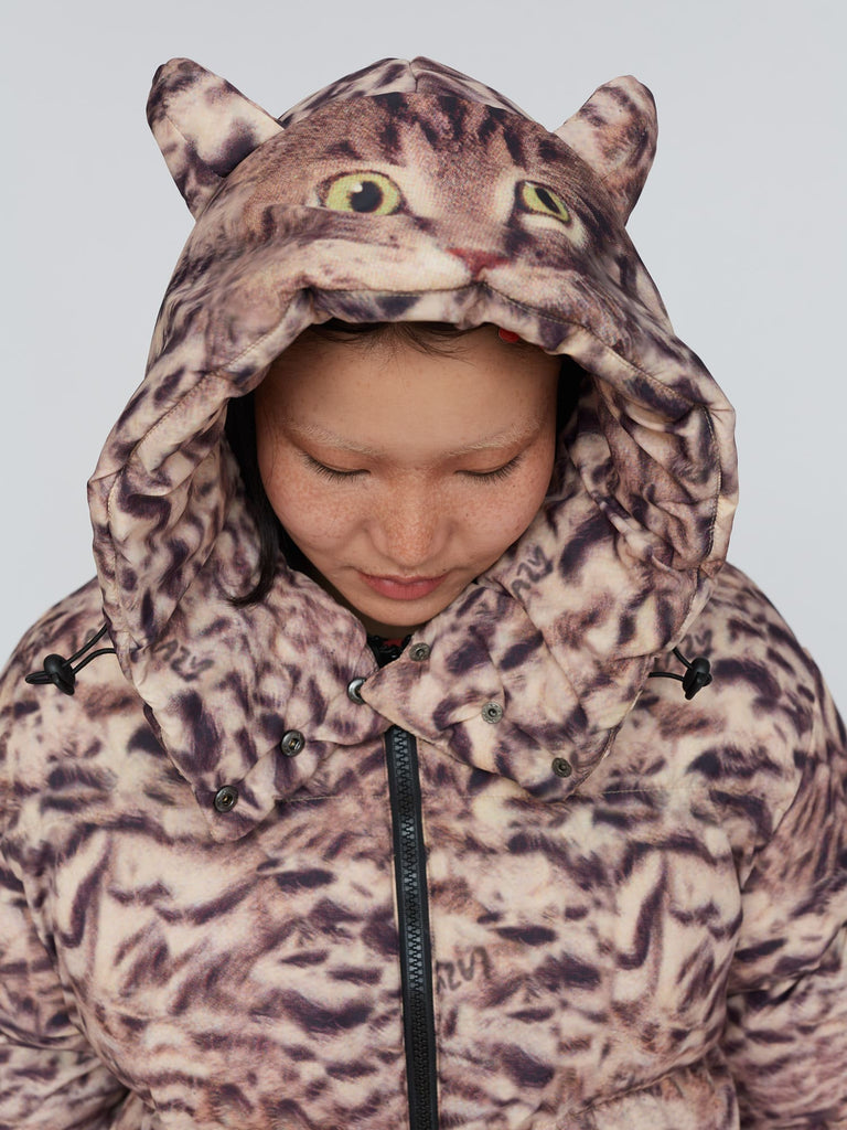 Cat Eyes Puffer Jacket – Lazy Oaf