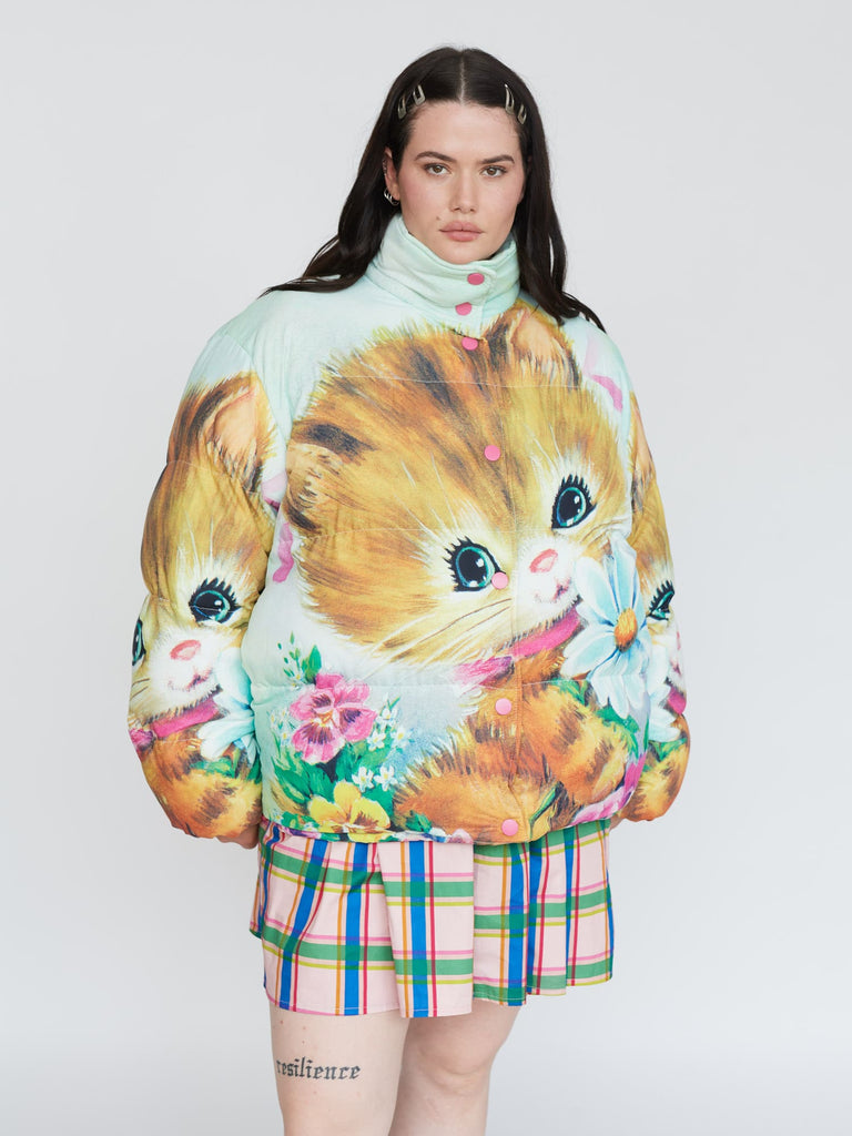 Picking Flowers Puffer Jacket – Lazy Oaf
