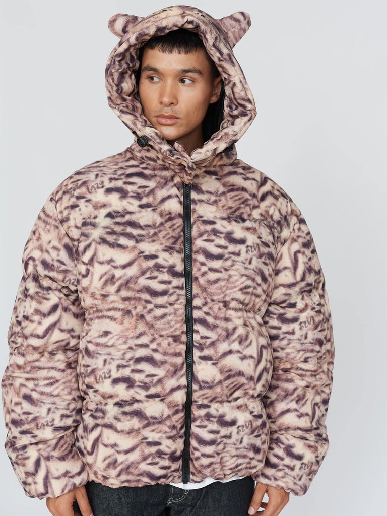 Cat Eyes Puffer Jacket – Lazy Oaf
