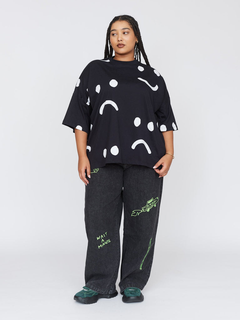 Happy Sad Oversized T-Shirt – Lazy Oaf