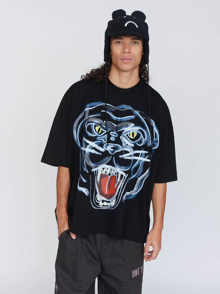 Panther Big Square Tee – Lazy Oaf