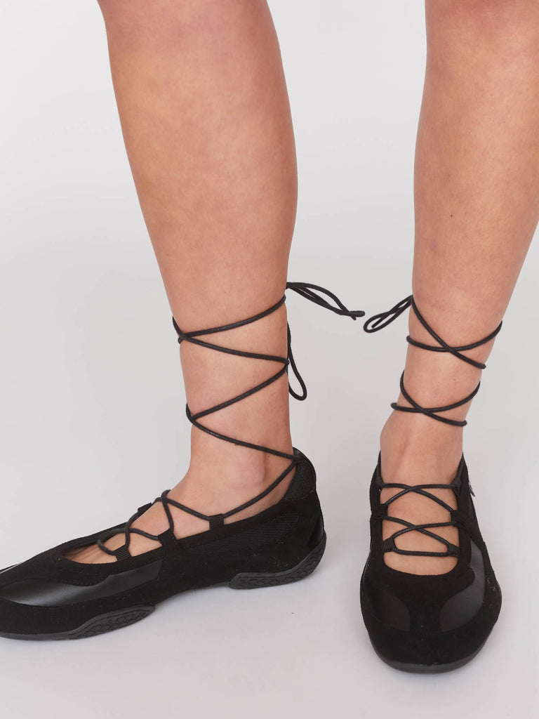 Black Slimbo Ballet Sneakers – Lazy Oaf