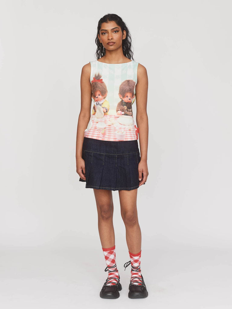 Monchhichi Pizza Party Top – Lazy Oaf