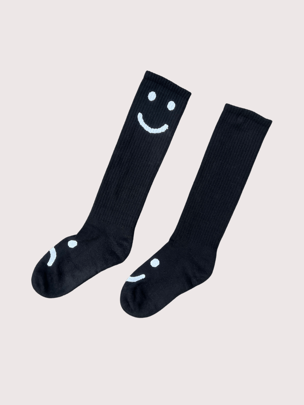 Happy Sad Black Long Socks – Lazy Oaf