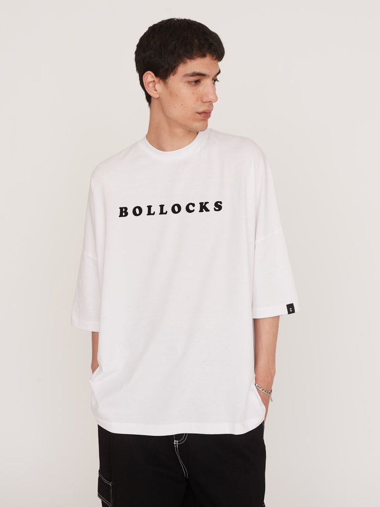 Bollocks Big Square Tee – Lazy Oaf