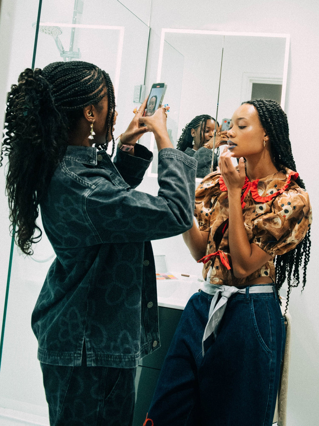 Flower Scribble Chore Jacket – Lazy Oaf