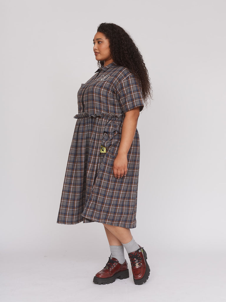 Mismatch Midi Dress – Lazy Oaf