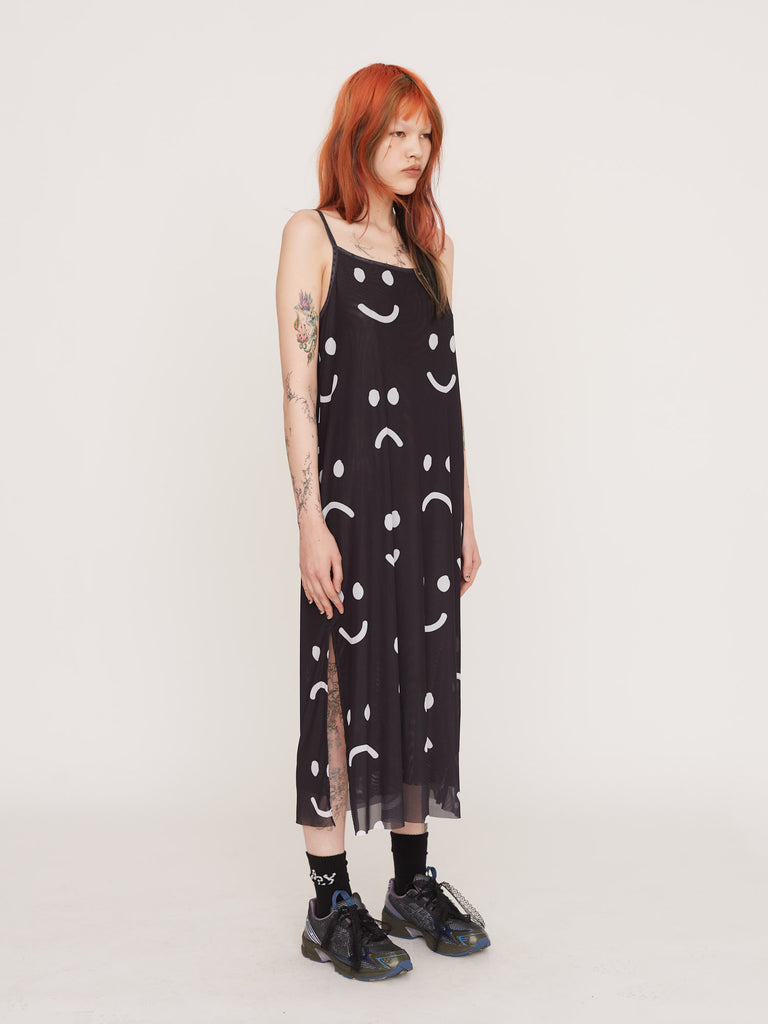 Happy Sad Mesh Dress – Lazy Oaf