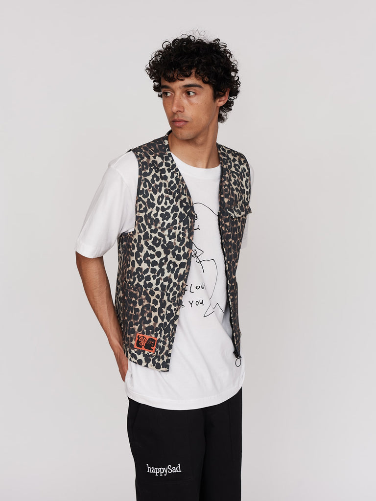 Leopard Gilet – Lazy Oaf