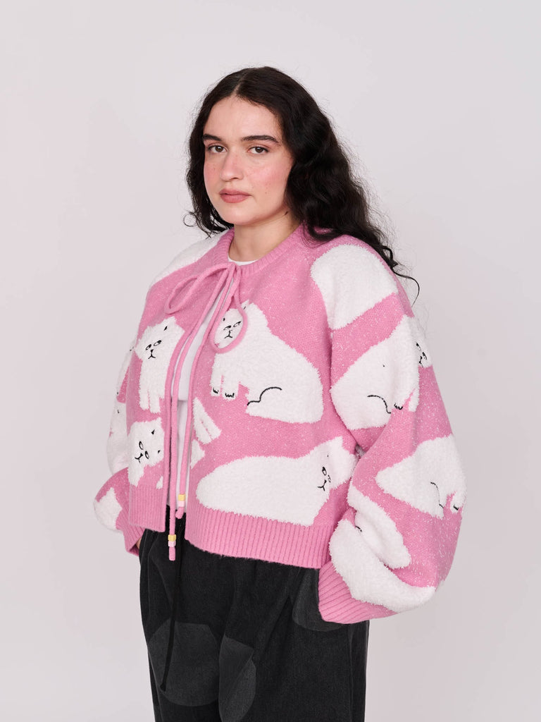 Floating Kitty Cardigan – Lazy Oaf