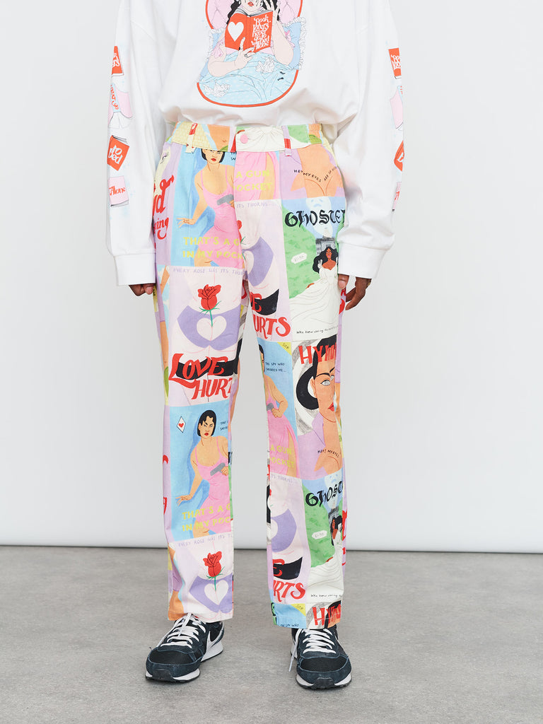 LO X Laura Callaghan Cover To Cover Unisex Pants – Lazy Oaf