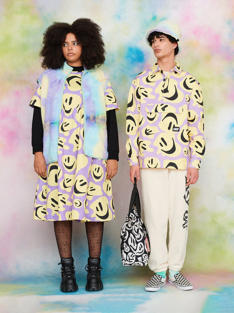 All The Smiles Smock Dress – Lazy Oaf