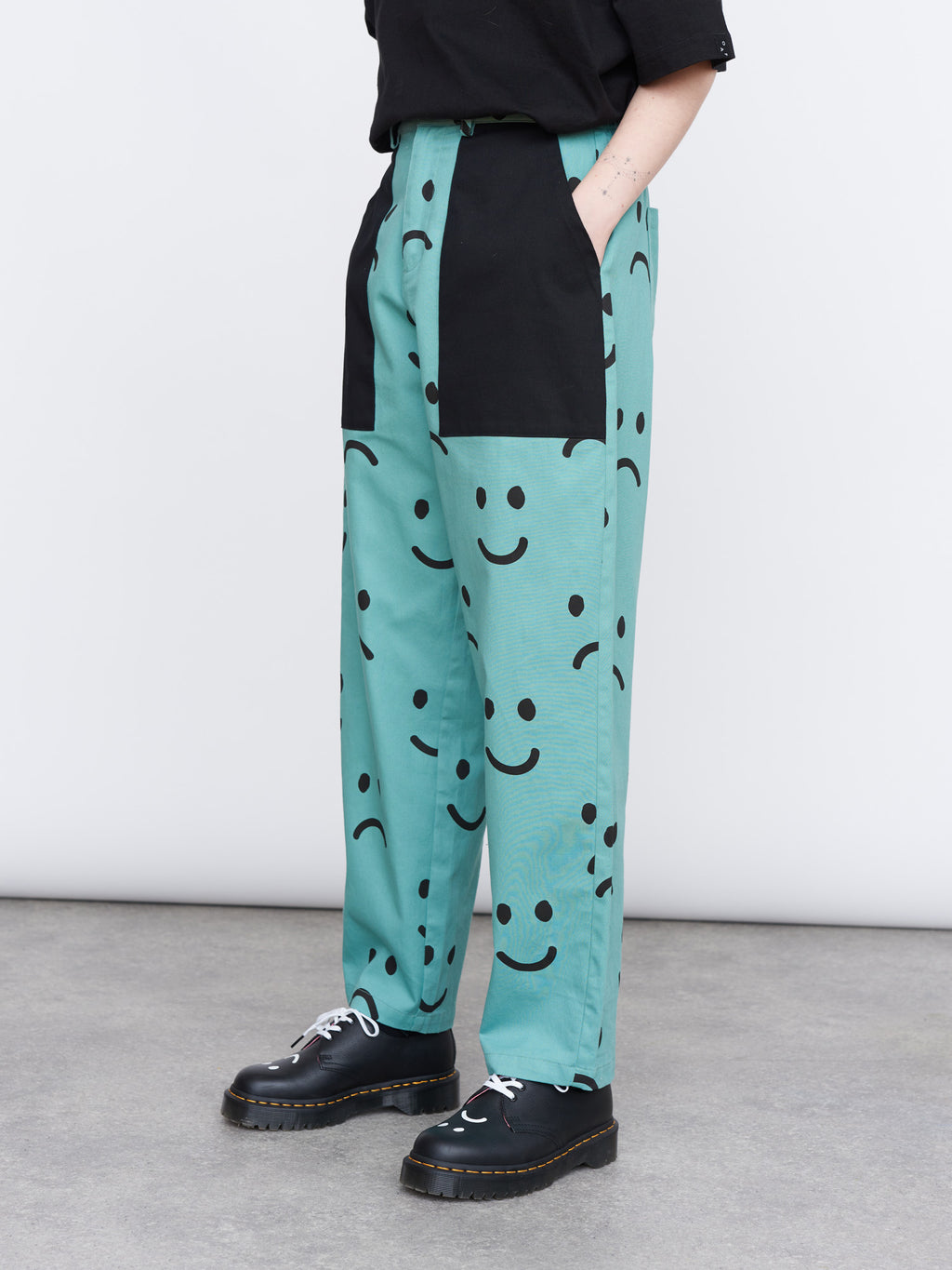 Green Happy Sad Pants – Lazy Oaf