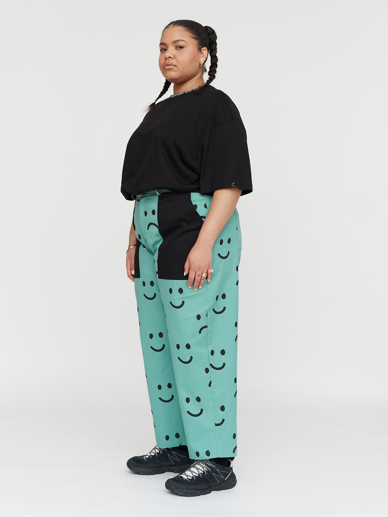 Green Happy Sad Pants – Lazy Oaf