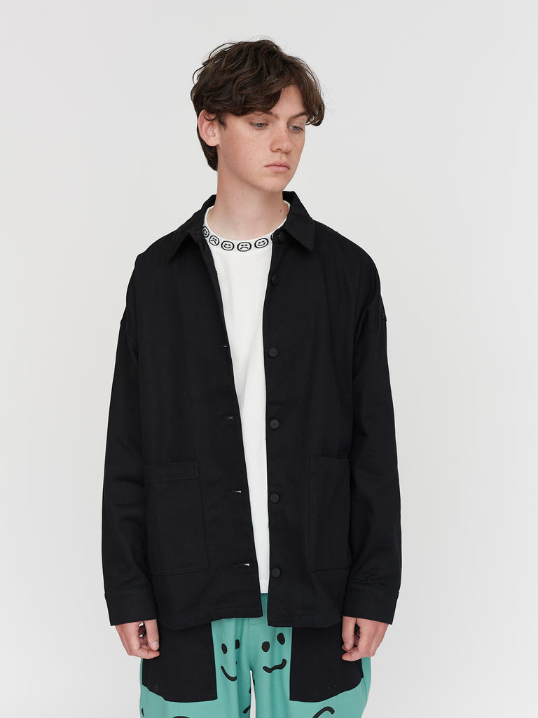 LO Chore Jacket - Black – Lazy Oaf