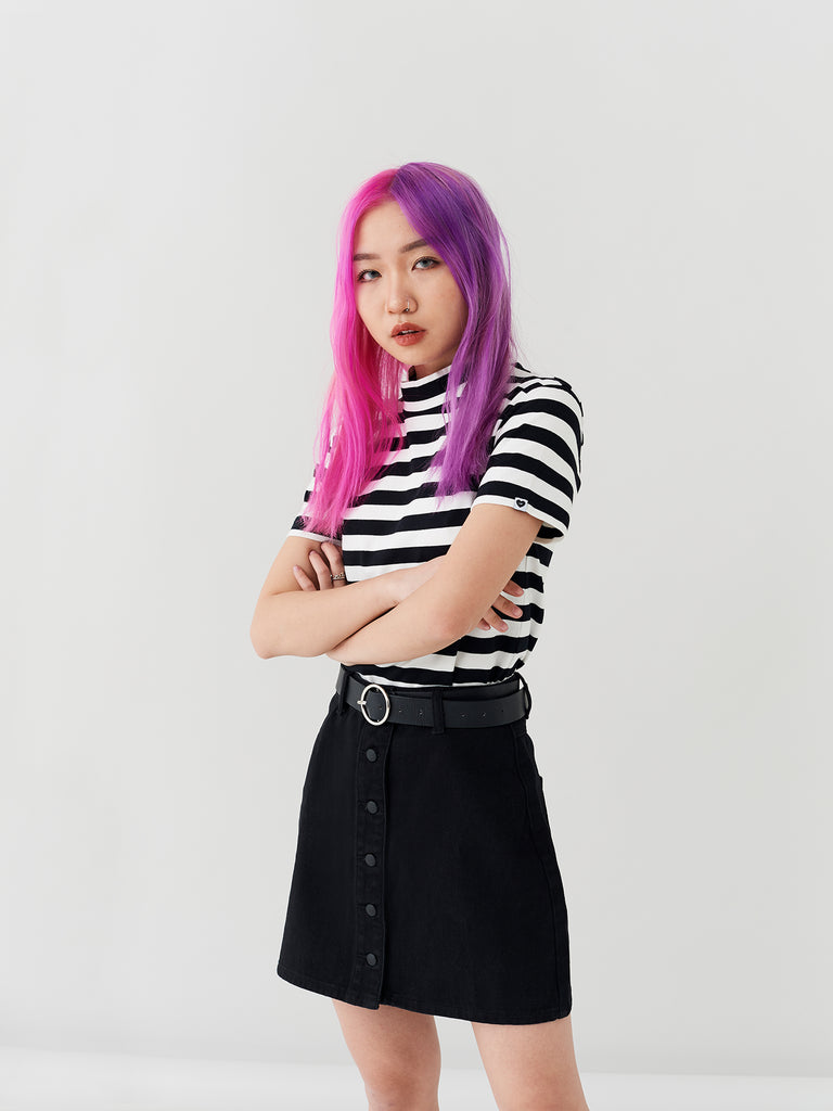 LO Fitted Tee - Big Stripe – Lazy Oaf