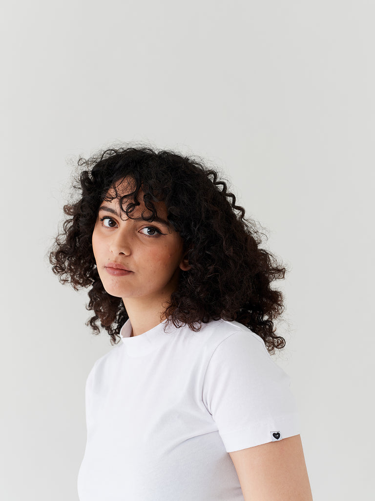 LO Fitted Tee - White – Lazy Oaf